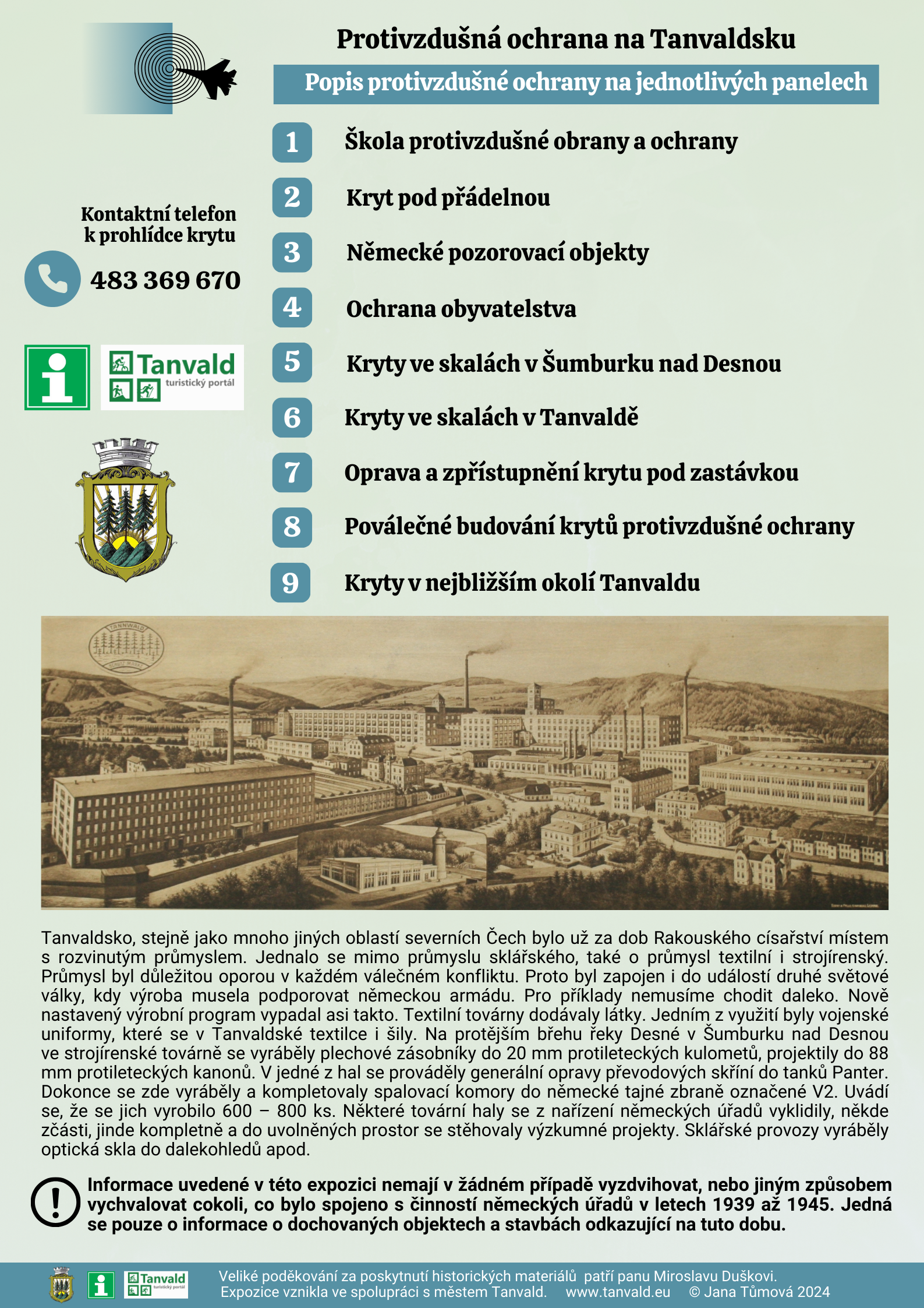 Protiletecký kryt v Tanvaldu - Oficiální stránky obce Plavy