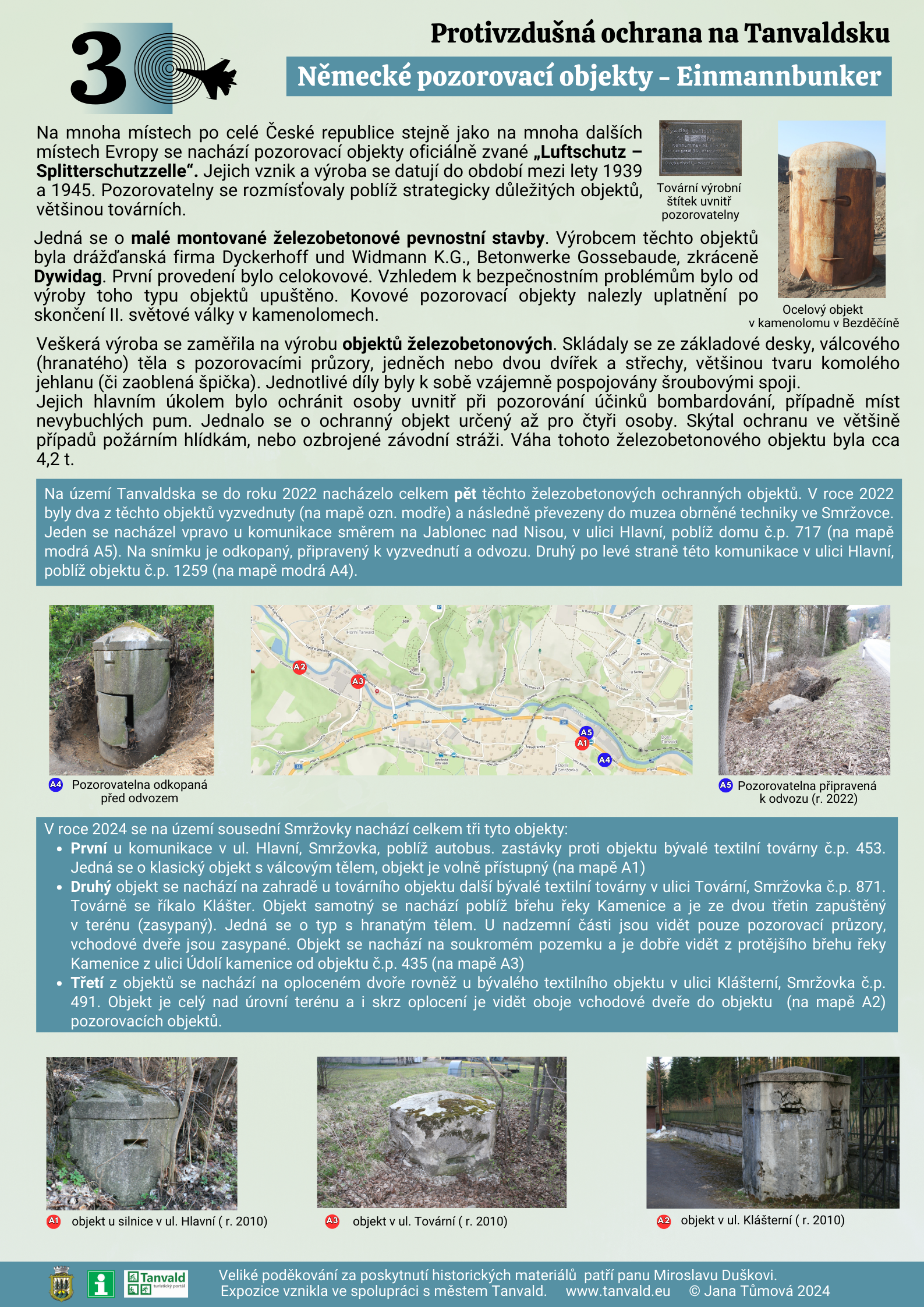 Protiletecký kryt v Tanvaldu - Oficiální stránky obce Plavy